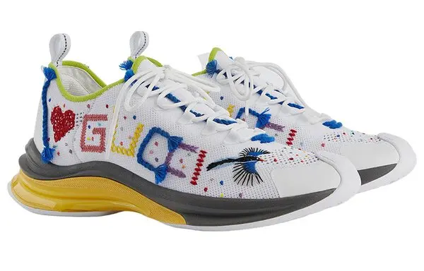 Gucci Run Sneaker 'lovelight - White/blue/red