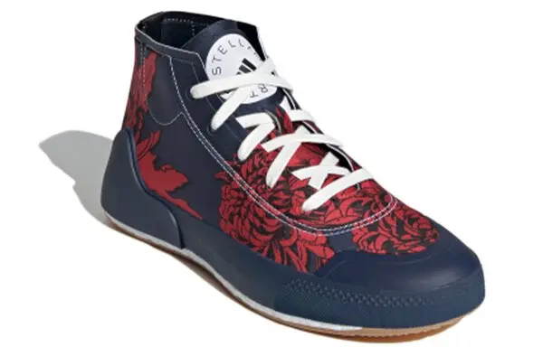 Adidas Stella Mccartney X Mid Top Sneaker Floral Print - Blue/red