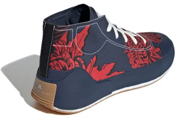 Adidas Stella Mccartney X Mid Top Sneaker Floral Print - Blue/red