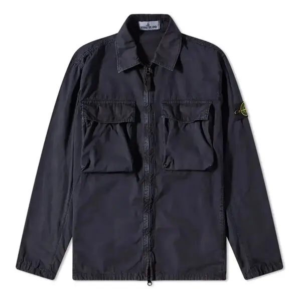 Stone Island Brushed Cotton Shirt Jacket