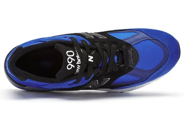 NEW BALANCE 990v2 Made In Usa Athletic Sneakers - Black/blue/white
