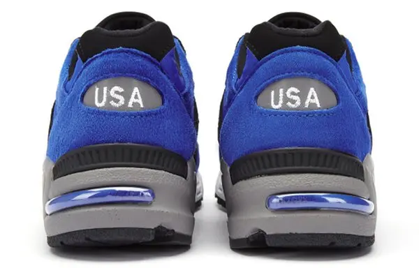 NEW BALANCE 990v2 Made In Usa Athletic Sneakers - Black/blue/white