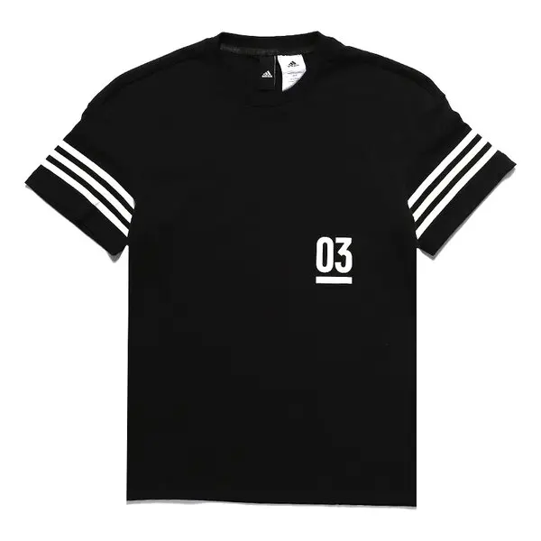 Adidas Cuff Stripe Sports T-shirt
