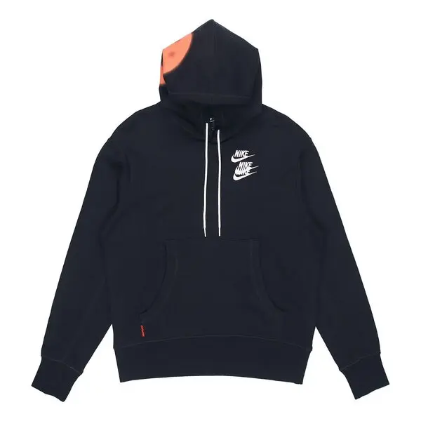 Nike World Tour Graffiti Print Hoodie - Black