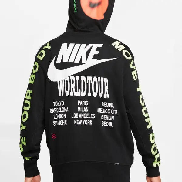 Nike World Tour Graffiti Print Hoodie