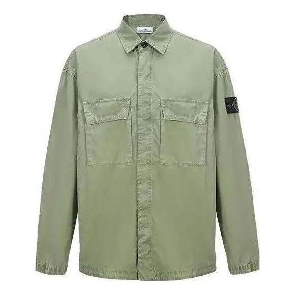 Stone Island Old Treatment Shirt - Green