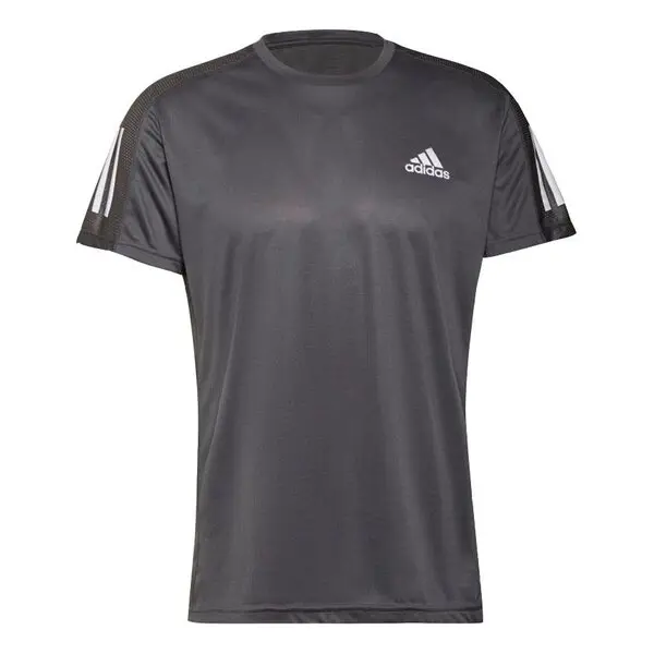 Adidas Own The Run Training Short Sleeve Shirt - Dark Gray