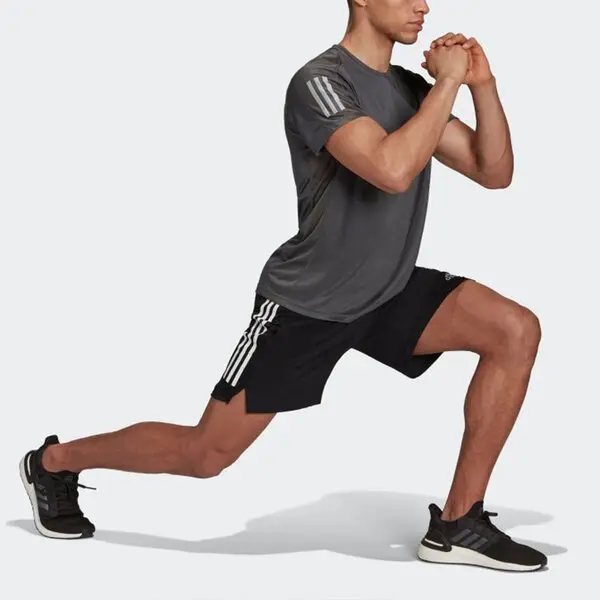 Adidas Own The Run Training Short Sleeve Shirt - Dark Gray
