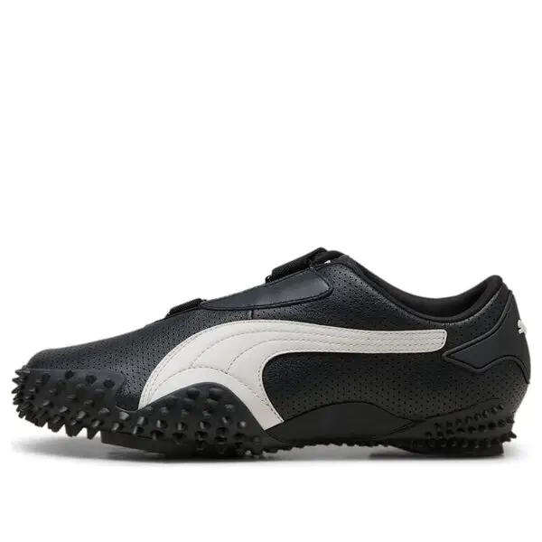 PUMA Mostro Perforated Leather Sneakers - Black/white