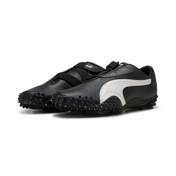 PUMA Mostro Perforated Leather Sneakers - Black/white