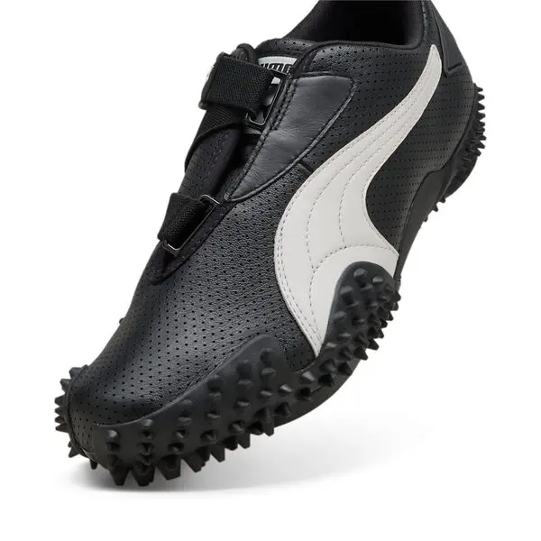 PUMA Mostro Perforated Leather Sneakers - Black/white