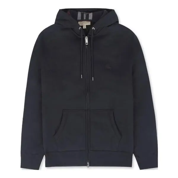 Burberry Zip-up Hooded Cardigan