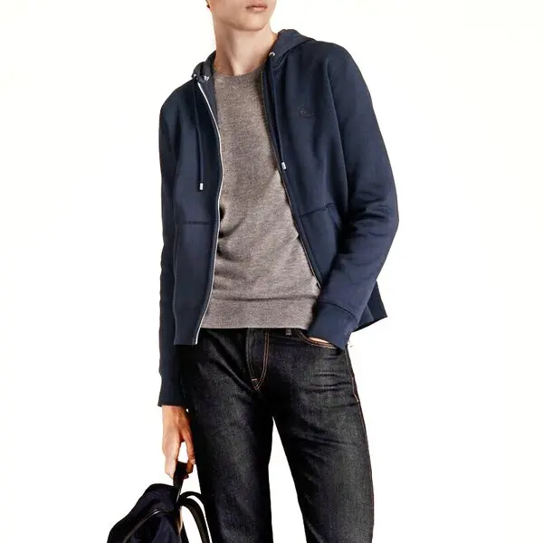 Burberry Zip-up Hooded Cardigan