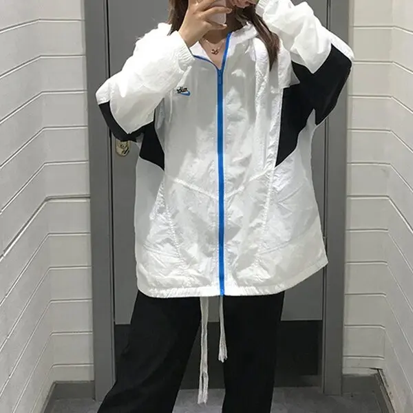 Nike Colorblock Logo Hooded Zipper Jacket