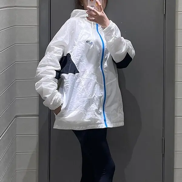 Nike Colorblock Logo Hooded Zipper Jacket