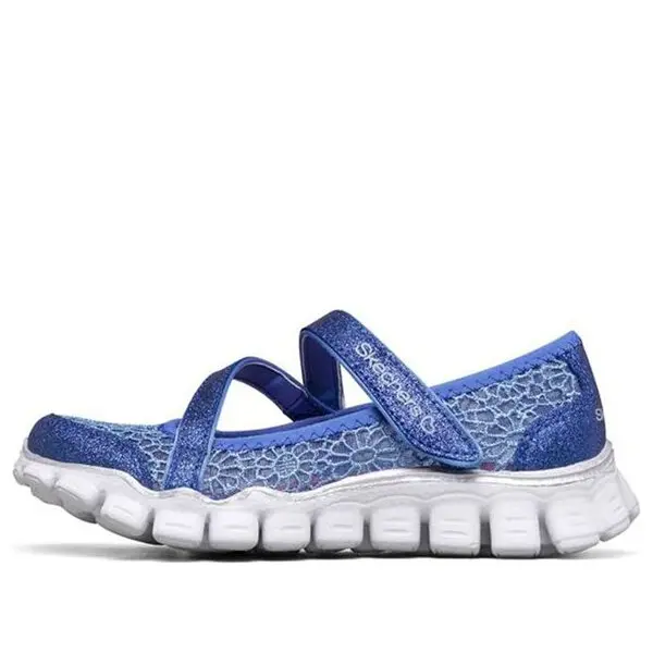 Sketchers Flex 2 K Mary Jane Sneakers - Blue/white
