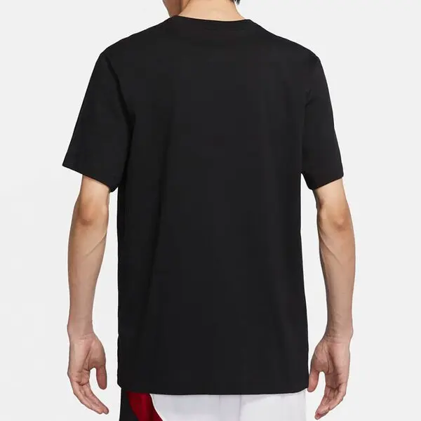 JORDAN Air Wings Round-neck Short-sleeve Tee - Black