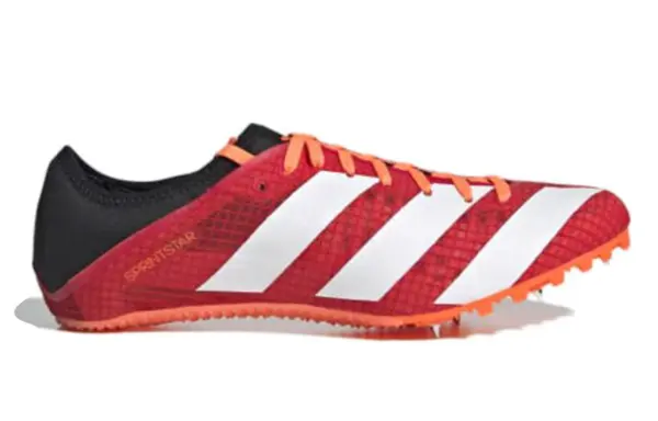 Adidas Sprintstar Spiked Track Shoes - Red/white/black