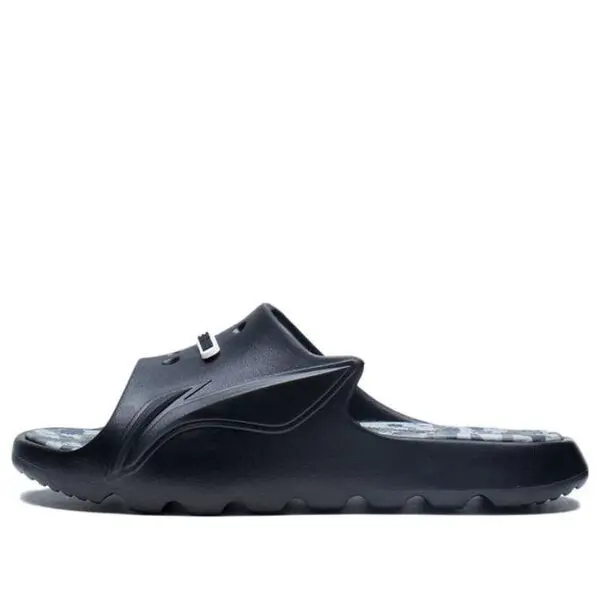 LI-NING Slides With Camouflage Detailing - Black Camo