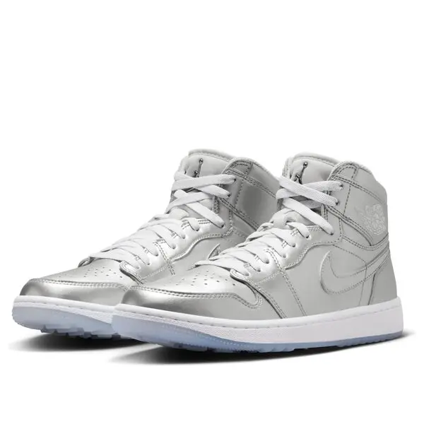 JORDAN 1 High Golf Sneakers - Silver
