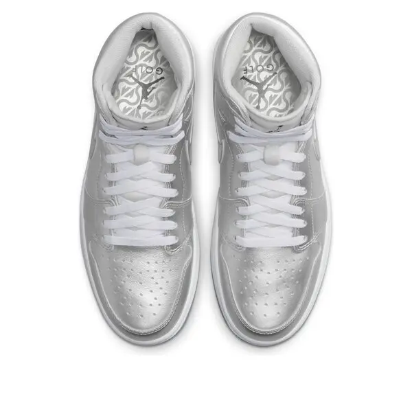 JORDAN 1 High Golf Sneakers - Silver