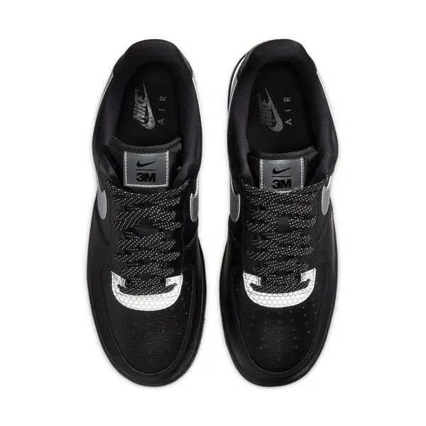 Nike 3m X Air Force 1 '07 Lv8 Sneakers - Black/mtlc Silver