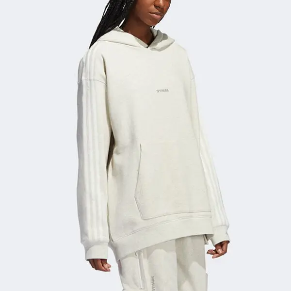 Adidas Ivy Park Reflective Logo Print Pullover Hoodie