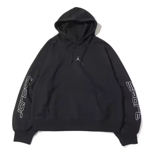 JORDAN Sport Graphic Fleece Hoodie - Black/stealth