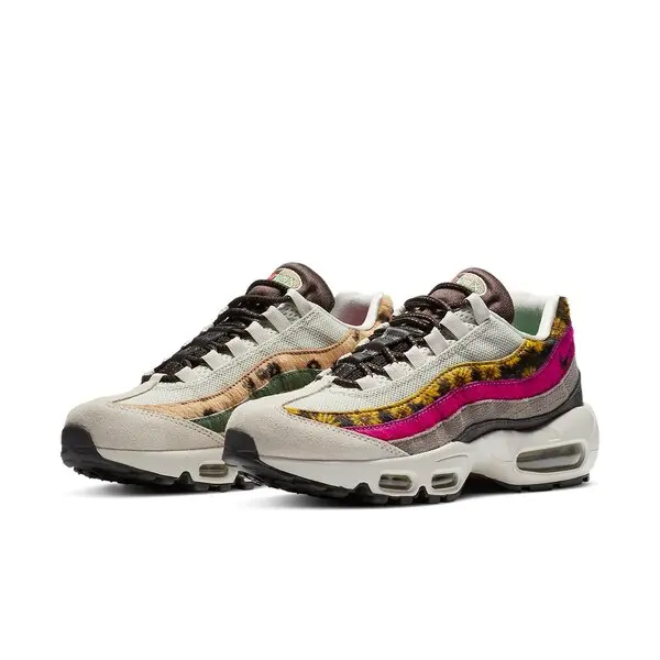 Nike Max 95 Premium "animal Floral Prints" Sneakers - Whitepurplegrey
