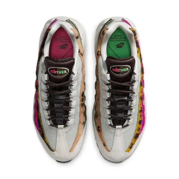 Nike Max 95 Premium "animal Floral Prints" Sneakers - Whitepurplegrey