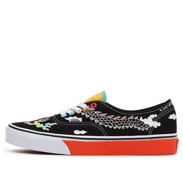 VANS Authentic "otw Gallery" Sneakers - Black/orange