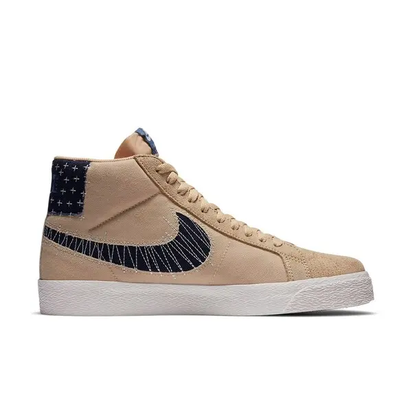 Nike Blazer Mid Sb Sashiko Pack Sneakers - Brownblue