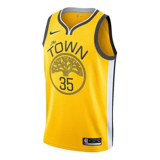 Nike Golden State Warriors Kevin Durant Limited Jersey - Yellow