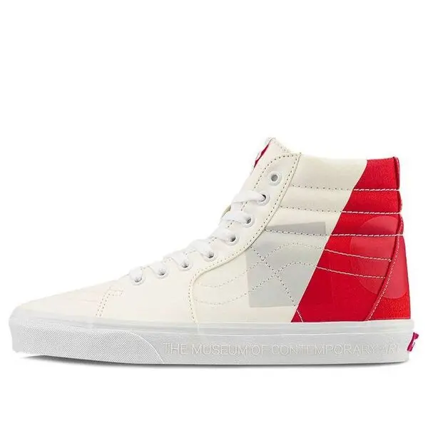 VANS Moca X Sk8-hi 'logo Marshmallow' High Top Sneakers - Red/white