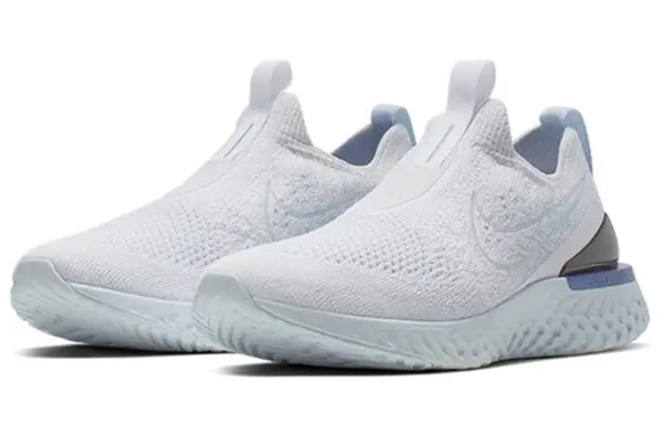 Nike Epic Phantom React Flyknit Sneakers - White/blue