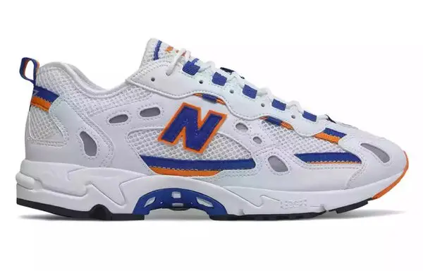 NEW BALANCE 827 Athletic Sneakers - White/blue/orange