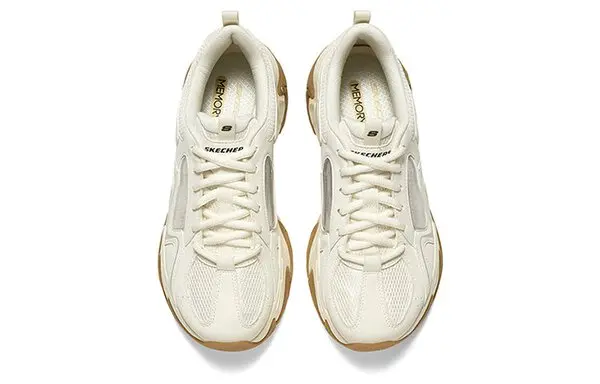 Sketchers Stamina V3 Sneakers - White/tan