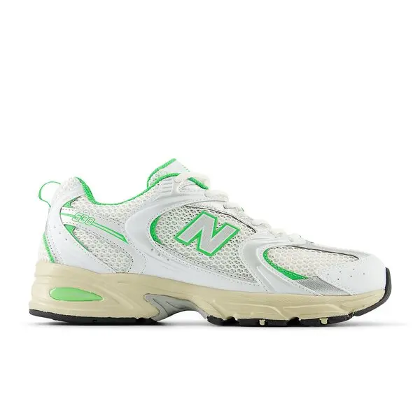 NEW BALANCE 530 Athletic Sneakers - White/green