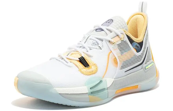 361 DEGREES Burning Force Iso 'speed Of Light' Sneakers - White/yellow