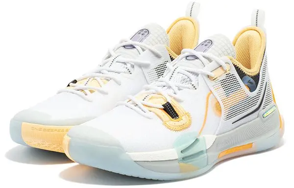 361 DEGREES Burning Force Iso 'speed Of Light' Sneakers - White/yellow