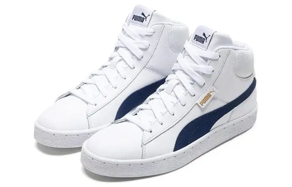 PUMA 1948 Mid Cozy Breathable Mid Tops Casual Skateboarding Shoes - White