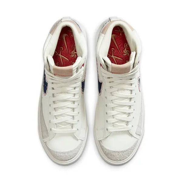 Nike Denham X Blazer Mid 'sail - Creamwhite/blue