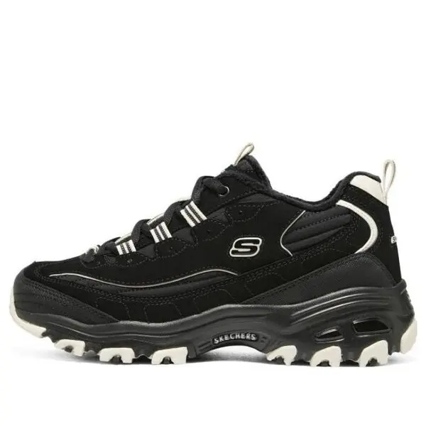 Sketchers D'lites Zip Along Sneakers - Black