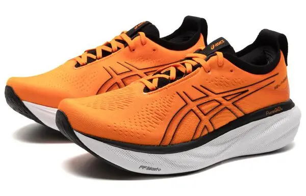 Asics Gel-nimbus 25 Athletic Sneakers - Orange/black