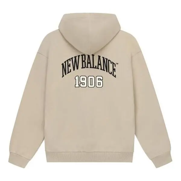 NEW BALANCE Varsity Fleece Hoodie - Beige/black
