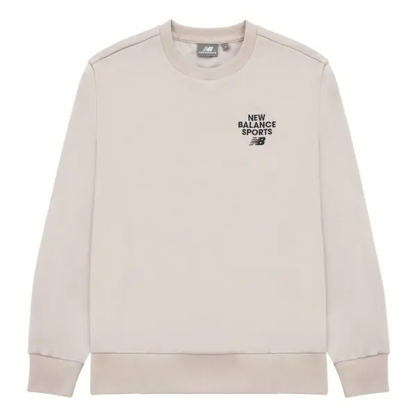 NEW BALANCE Crewneck Sweatshirt - Beige/black