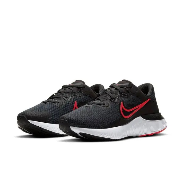 Nike Renew Run 2 Athletic Shoes - Black/red