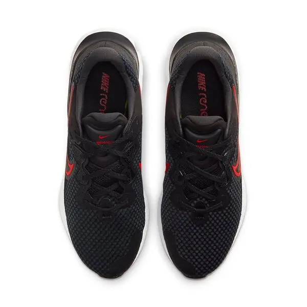 Nike Renew Run 2 Athletic Shoes - Black/red
