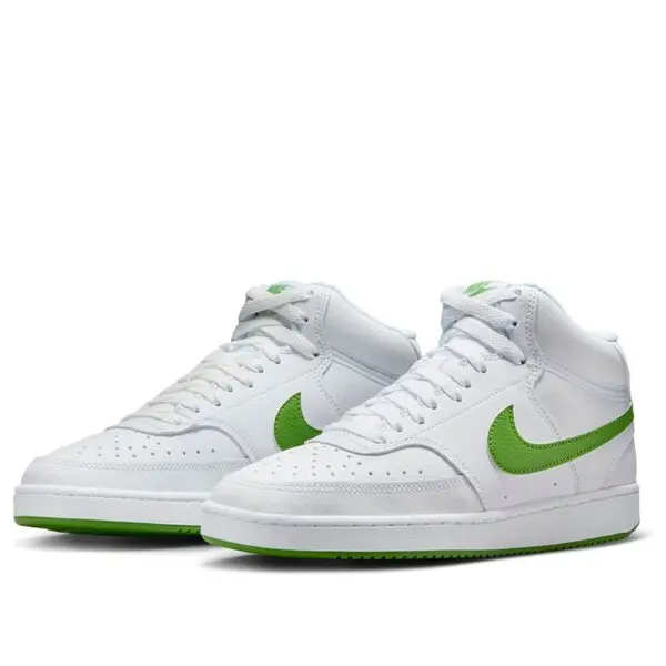 Nike Court Vision Mid Sneakers - White/green