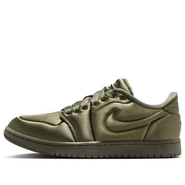 JORDAN 1 Low Method Of Make Satin - Medium Olive/medium Olive